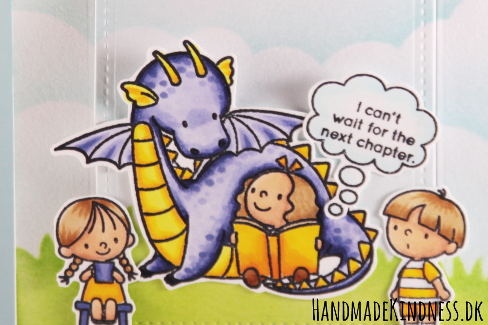 Magical friends pop up slider card - Handmade Kindness